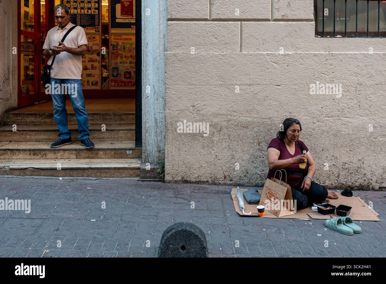 A woman lives on Istiklal Street, a tourist spot, because she is ...