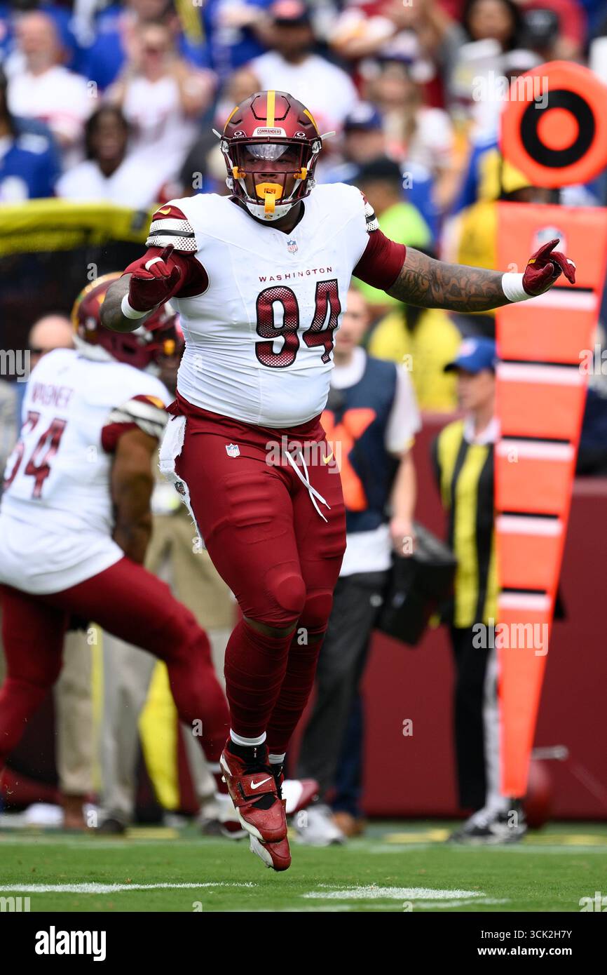 Washington Commanders defensive tackle Daron Payne (94) in action ...