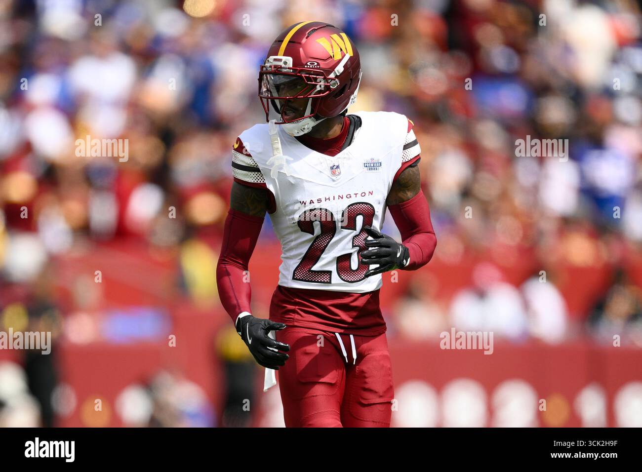 Washington Commanders cornerback Trey Amos (23) in action during the ...