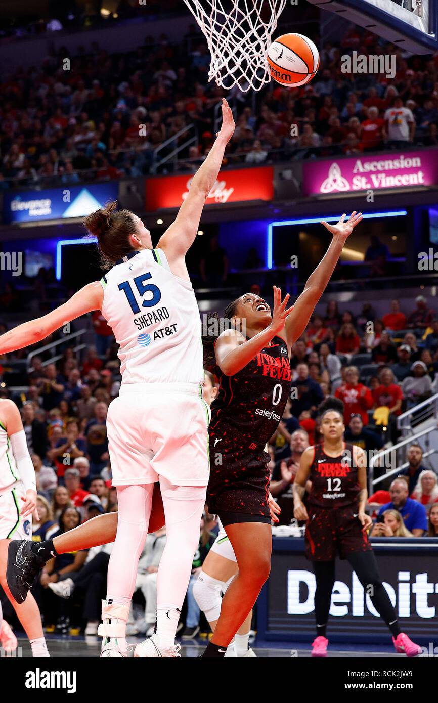 INDIANAPOLIS, IN - SEPTEMBER 09: Indiana Fever guard Kelsey Mitchell (0 ...