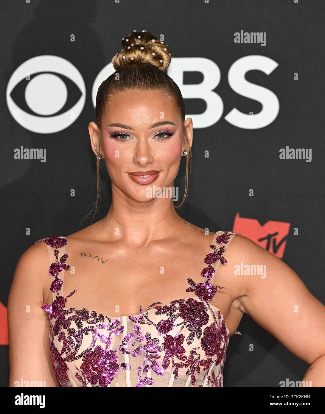 Lolo Wood attends the 2025 MTV Video Music Awards at UBS Arena on ...