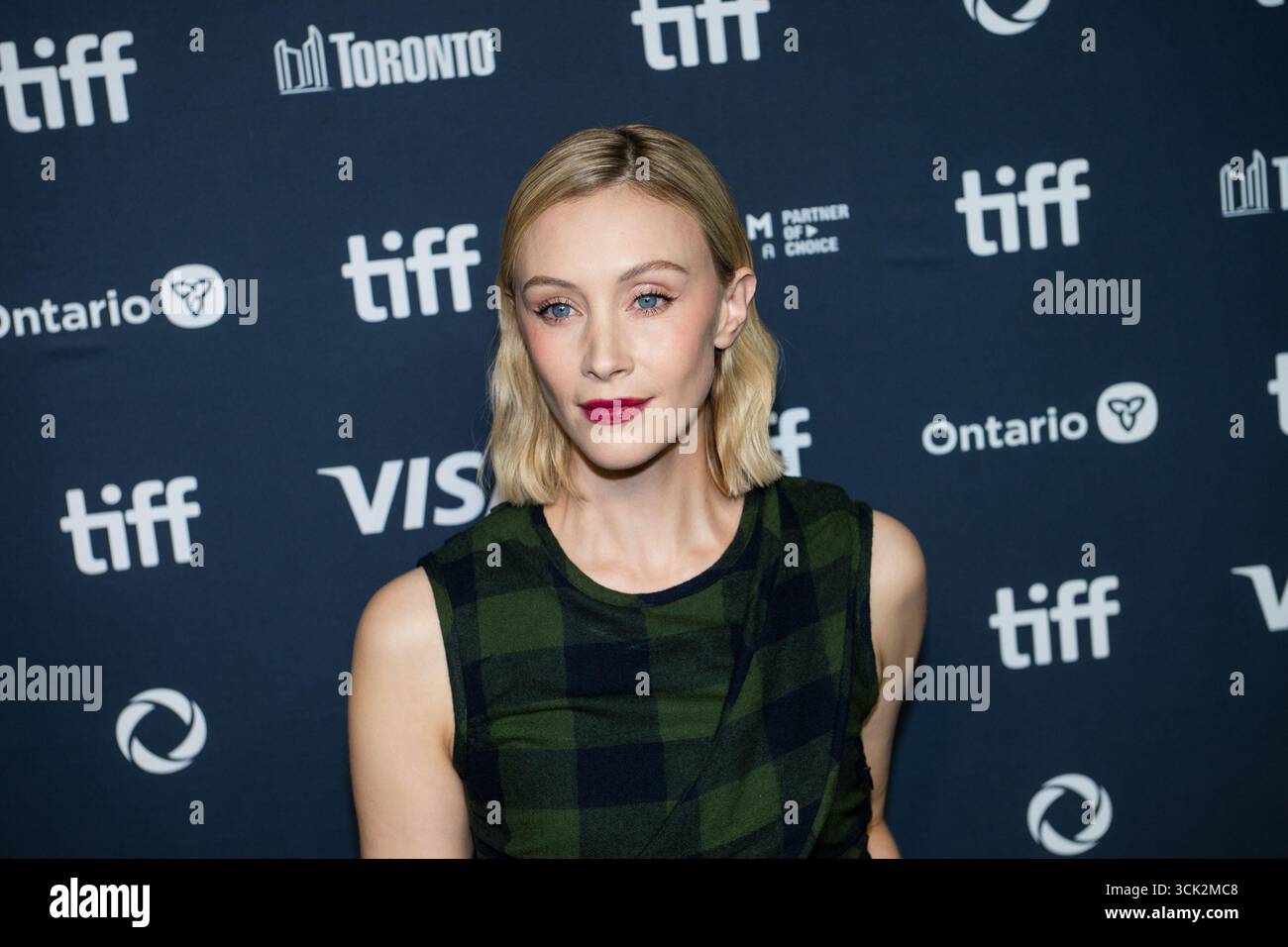 Sarah Gadon arrives on the red carpet for "Wayward" at the Toronto ...