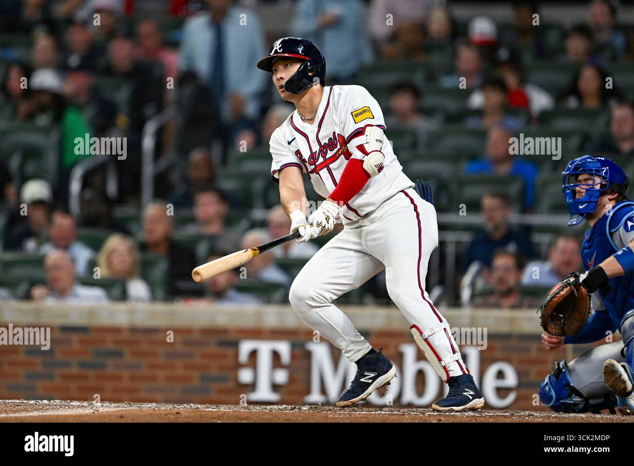 ATLANTA, GA - SEPTEMBER 09: Atlanta shortstop Ha-Seong Kim (9) hits the ...