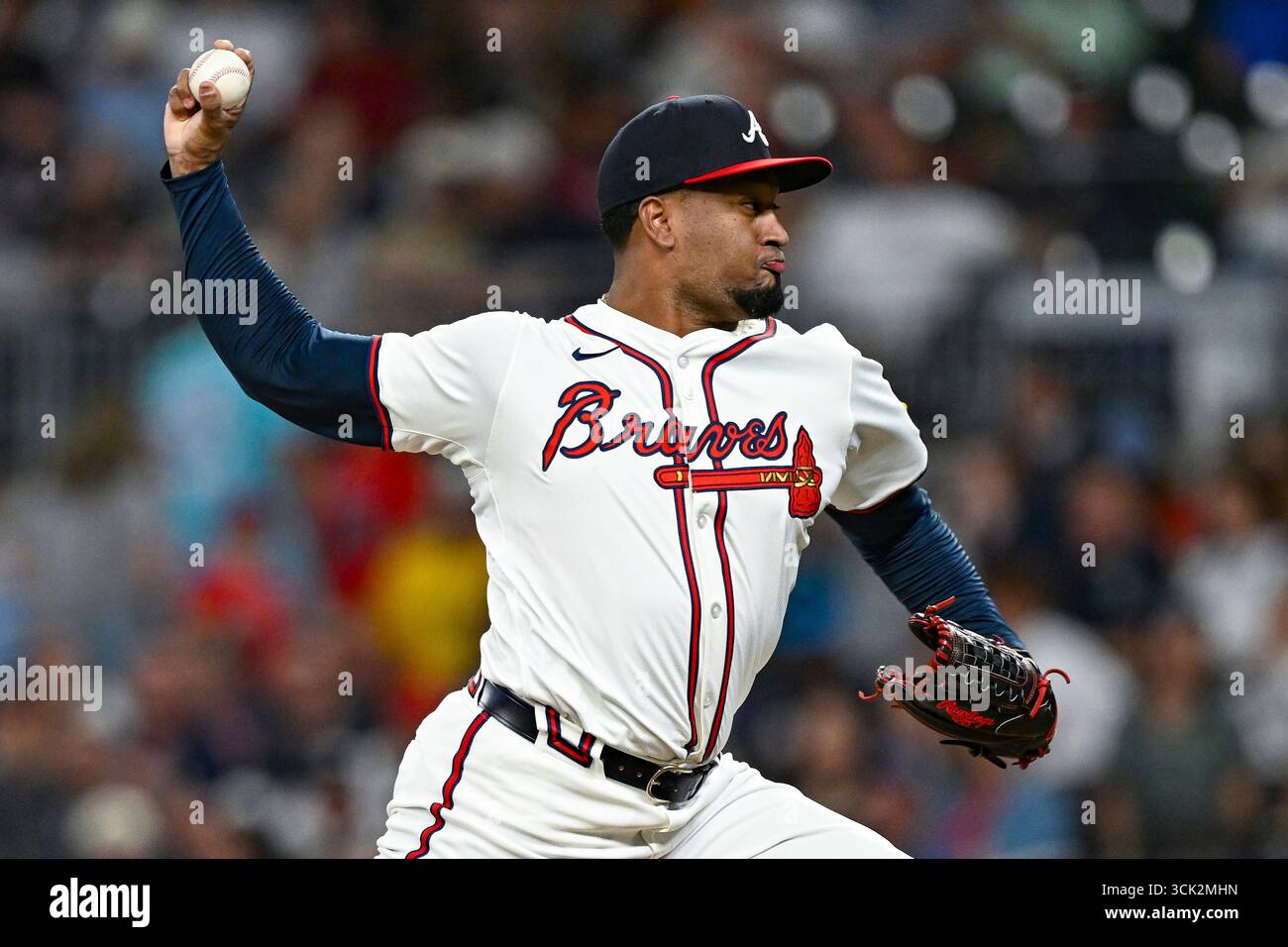 ATLANTA, GA - SEPTEMBER 09: Atlanta relief pitcher Alexis Diaz (48 ...