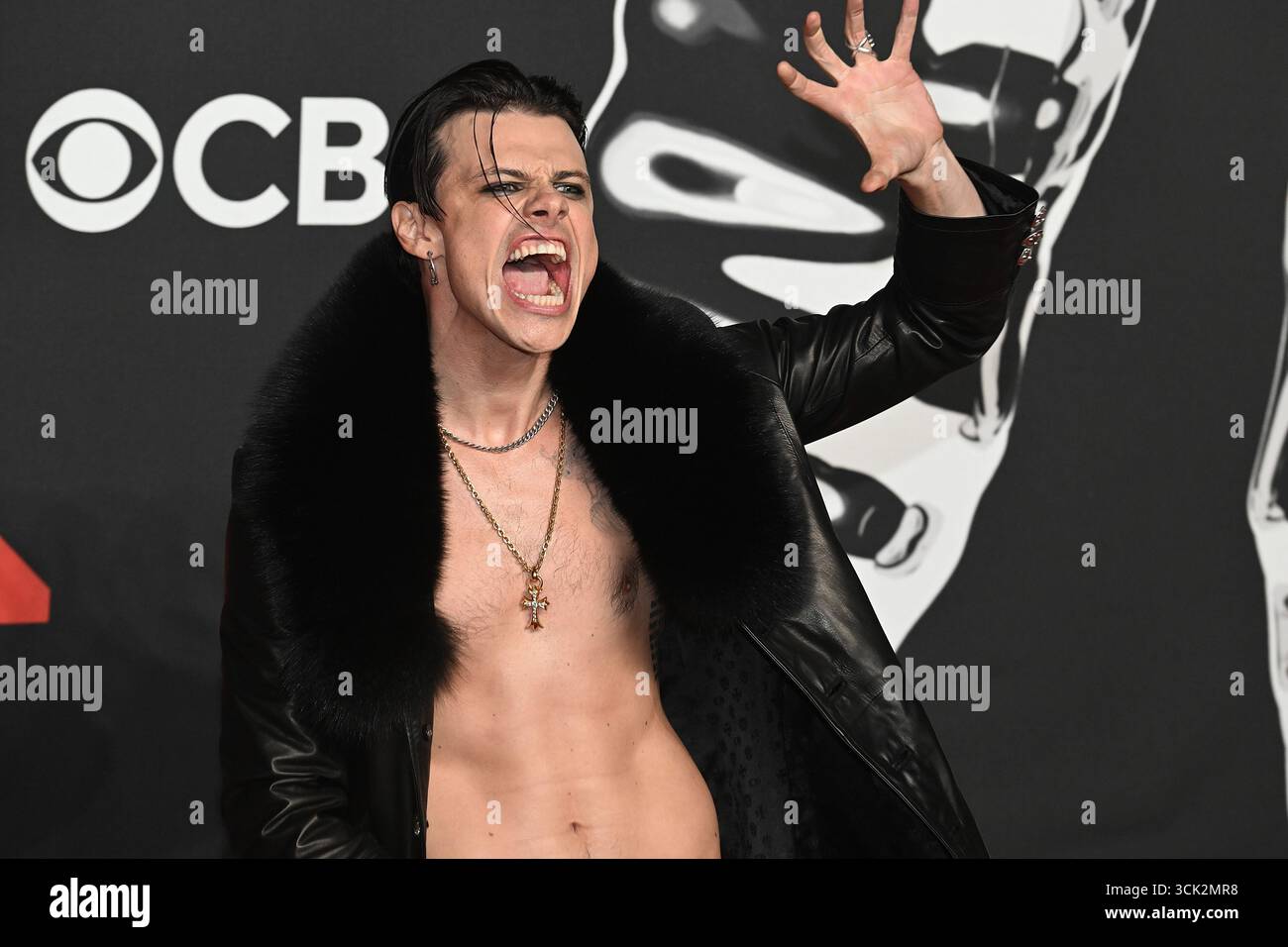 YUNGBLUD attends the 2025 MTV Video Music Awards at UBS Arena on ...