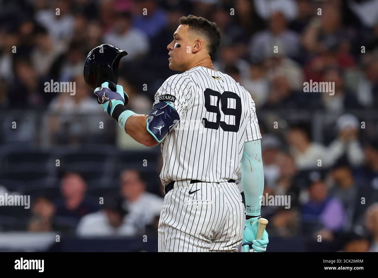 BRONX, NY - SEPTEMBER 09: Aaron Judge #99 of the New York Yankees at ...
