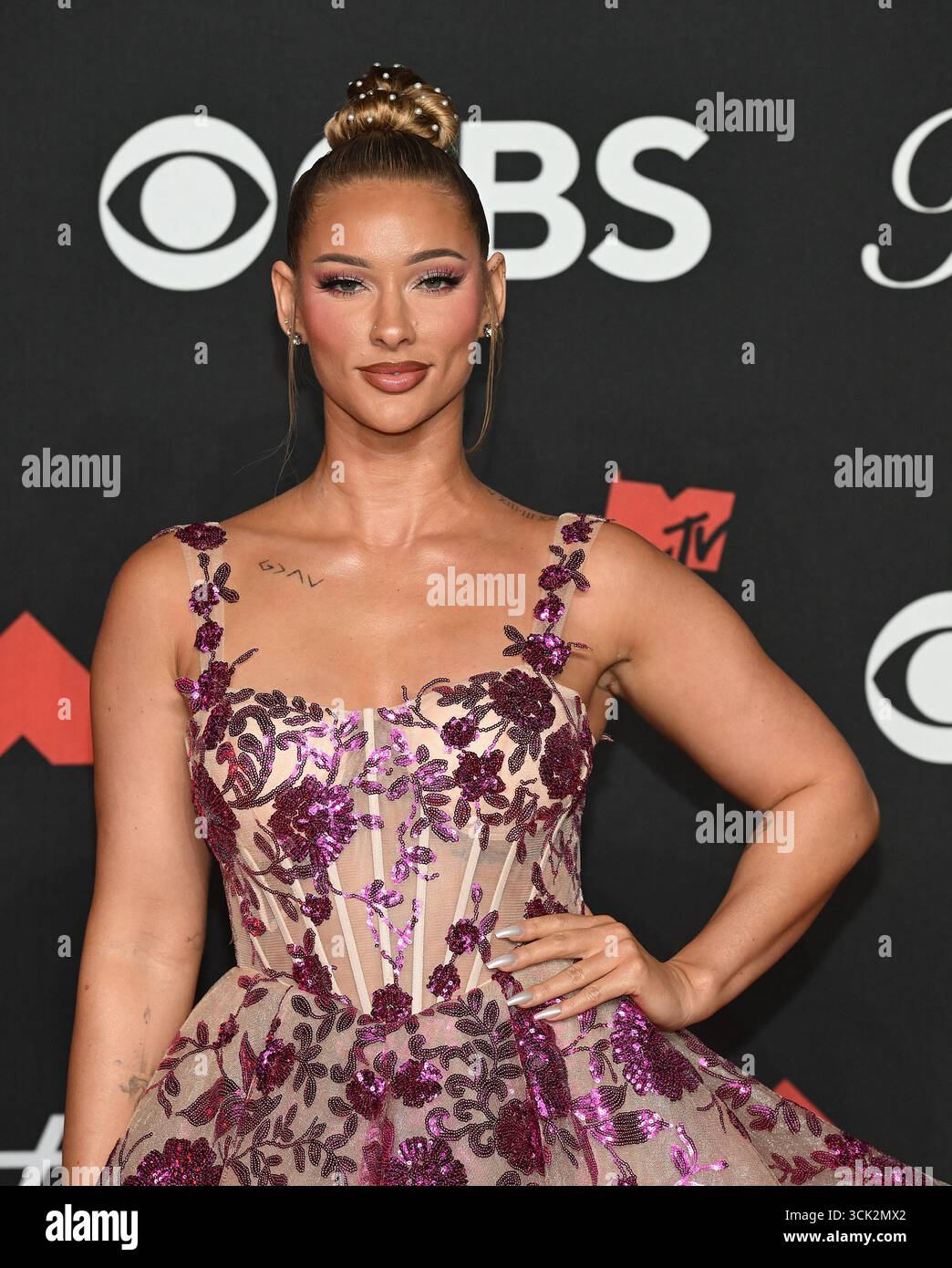 Lolo Wood attends the 2025 MTV Video Music Awards at UBS Arena on ...