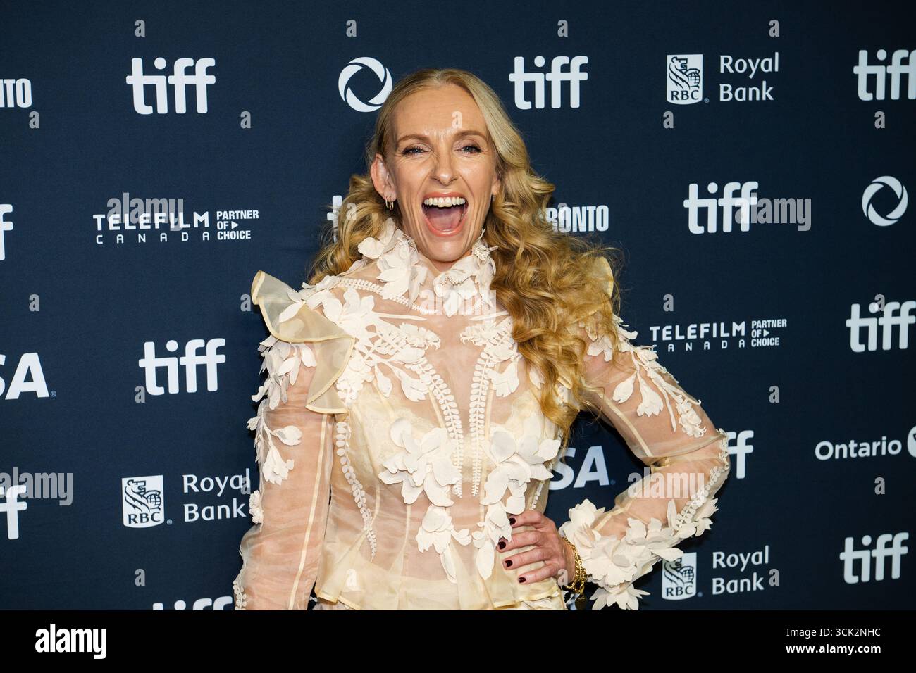 Toni Collette arrives on the red carpet for "Wayward" at the Toronto ...