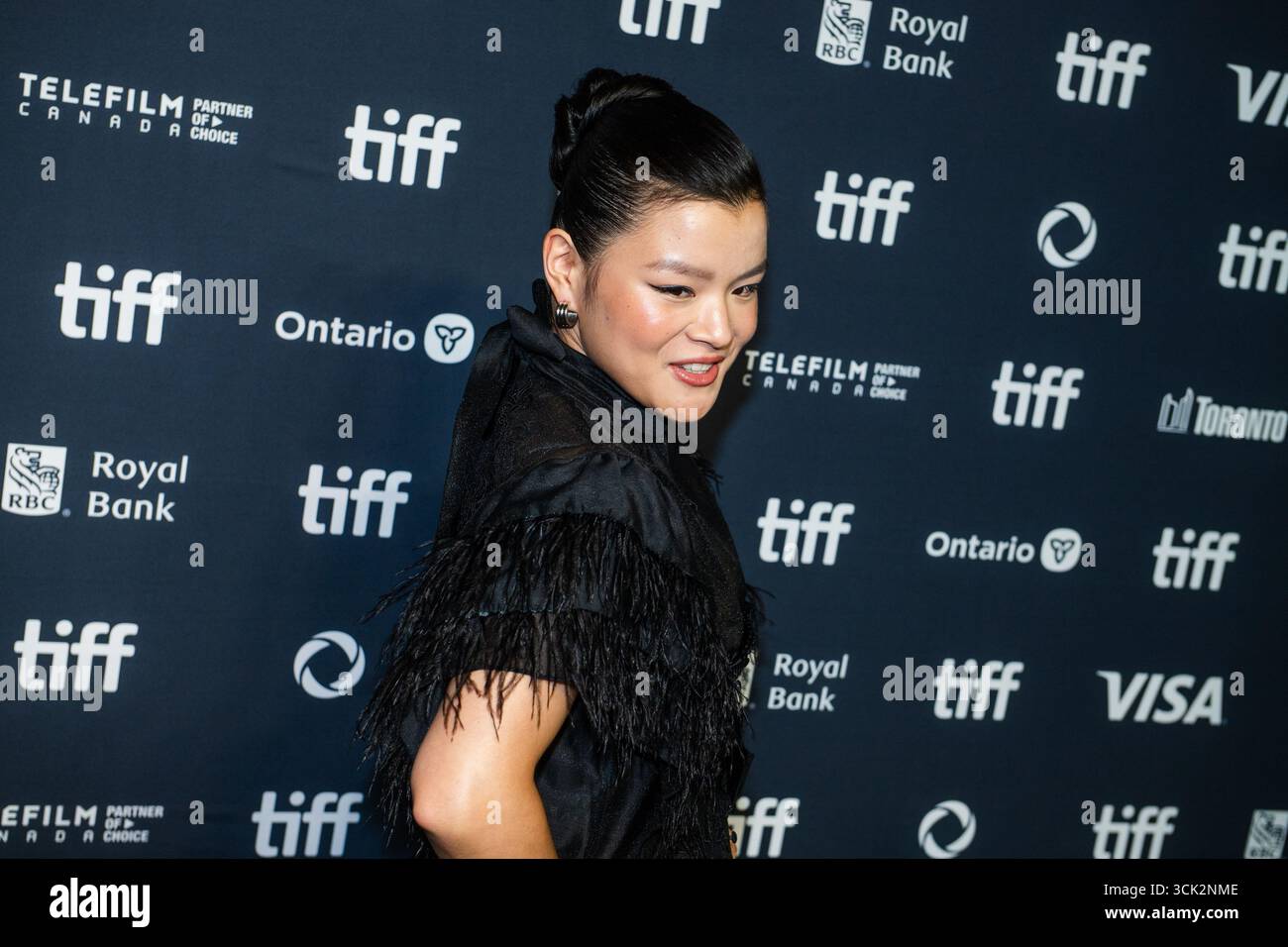 Toronto, Canada. 09th Sep, 2025. Sydney Topliffe arrives on the red ...