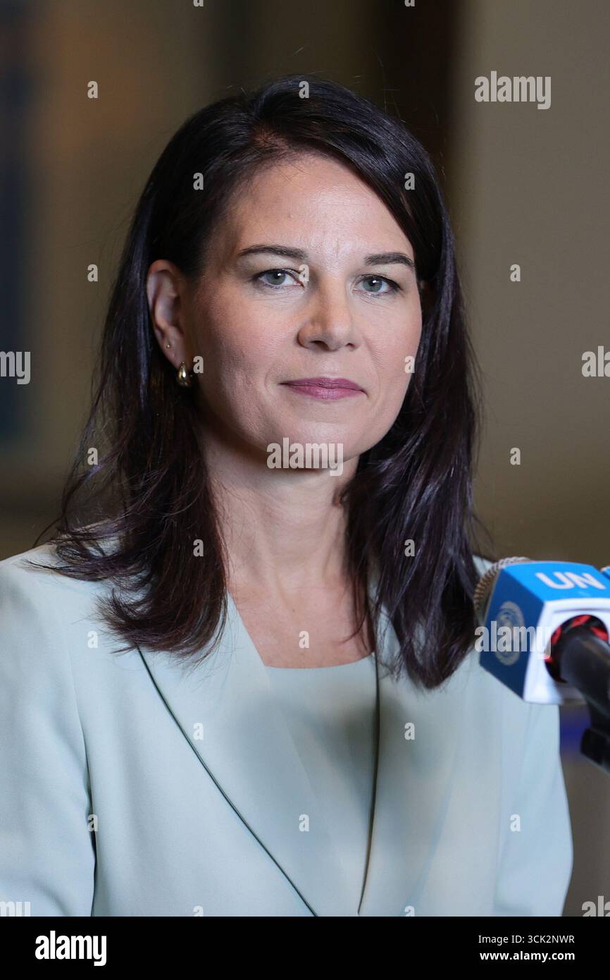 UNITED NATIONS, NEW YORK SEPTEMBER 9, 2025: Annalena Baerbock ...