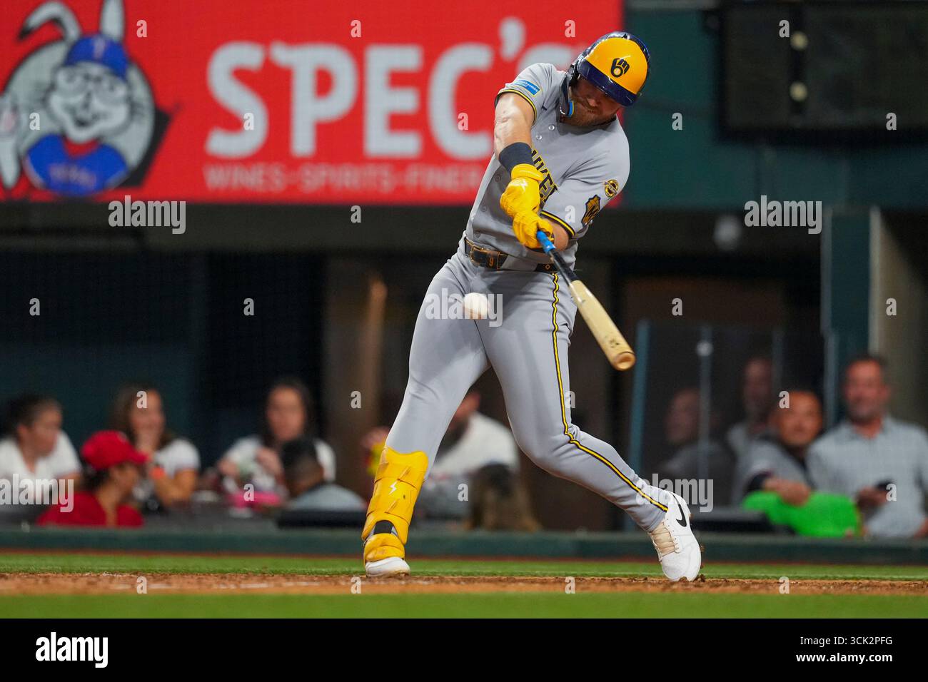 Milwaukee Brewers' Jake Bauers connects on a pinch hit home run off ...