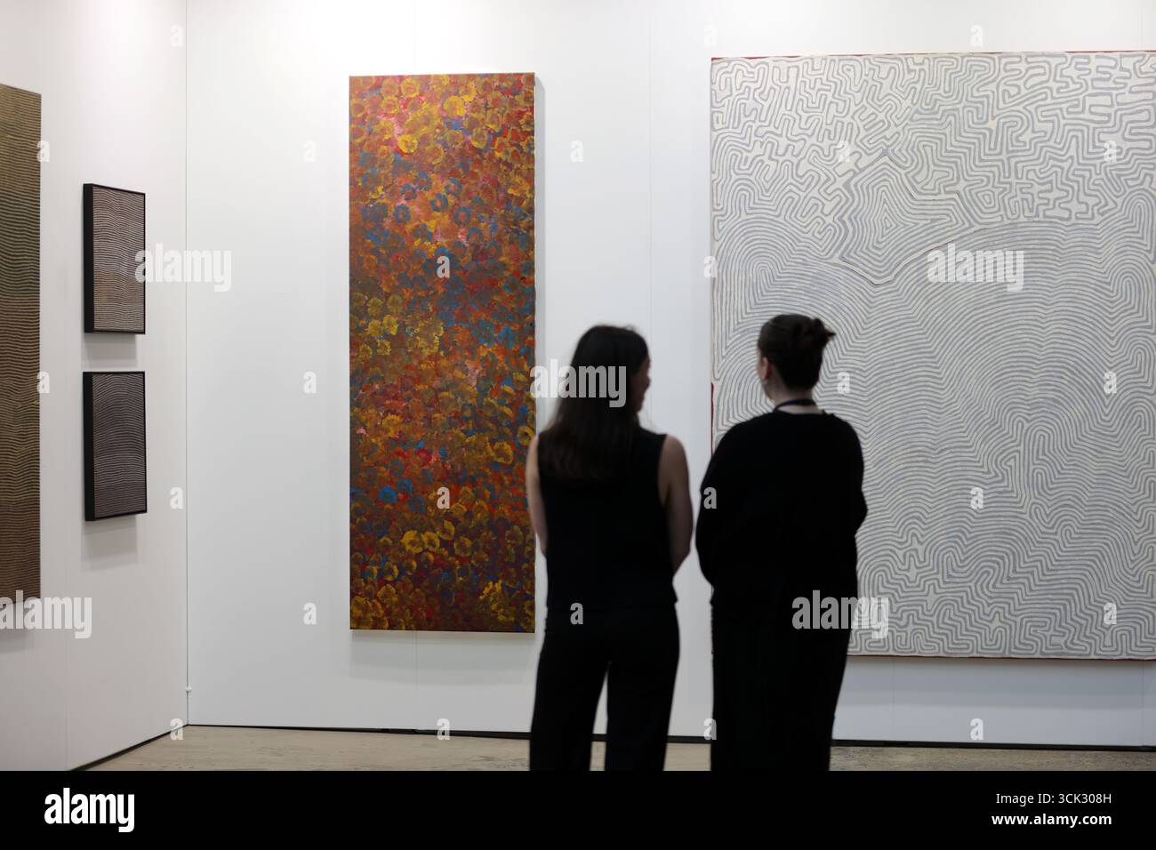 Artist Emily Kim KngwarreyeÕs painting (centre) worth $1.5M at the ...
