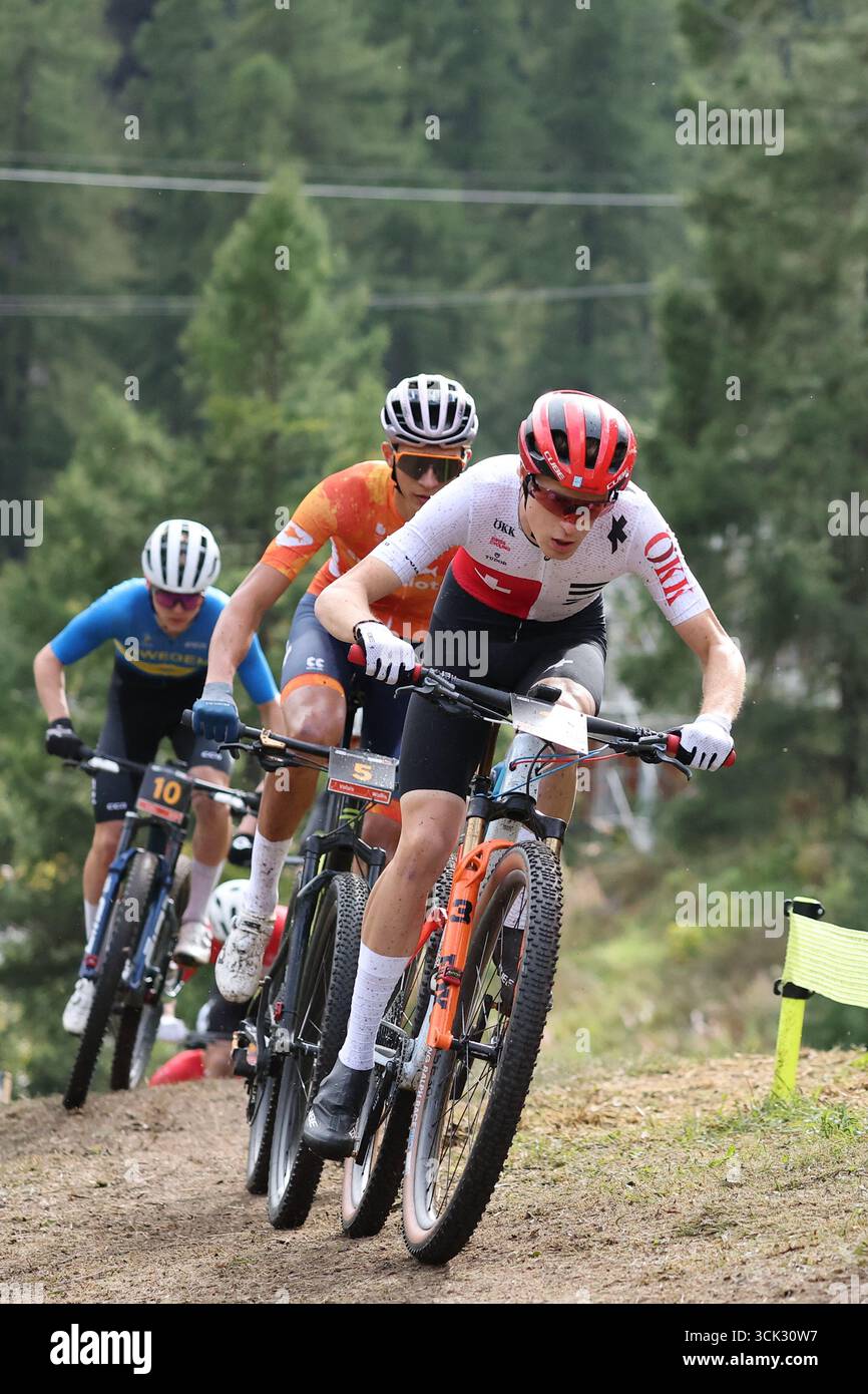 09/09/2025, Zermatt, Valais 2025 UCI Mountain Bike World Championships, Finn Treduler #2 (SUI ...