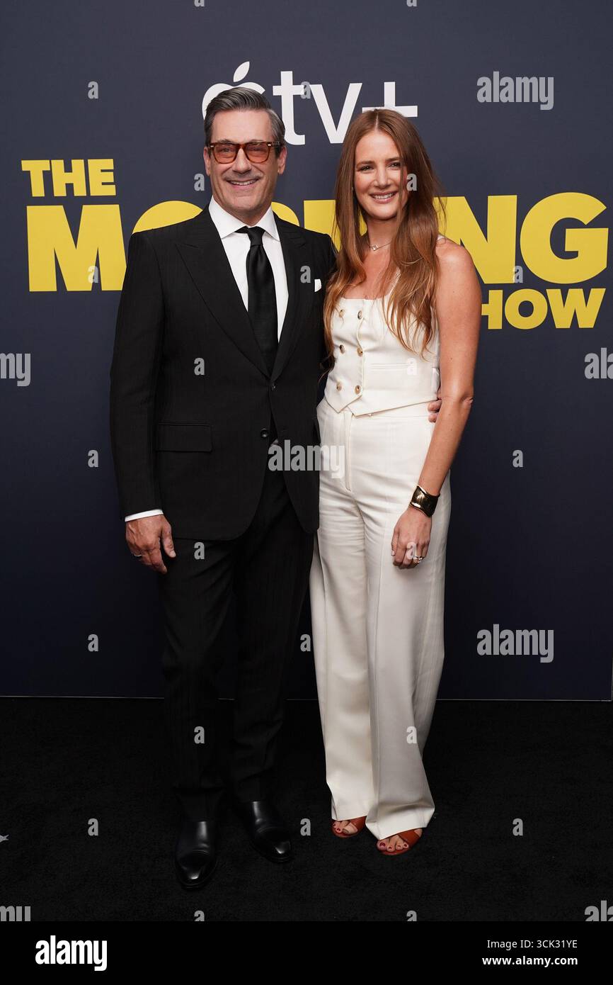 Jon Hamm, Anna Osceola at arrivals for THE MORNING SHOW Season 4 ...