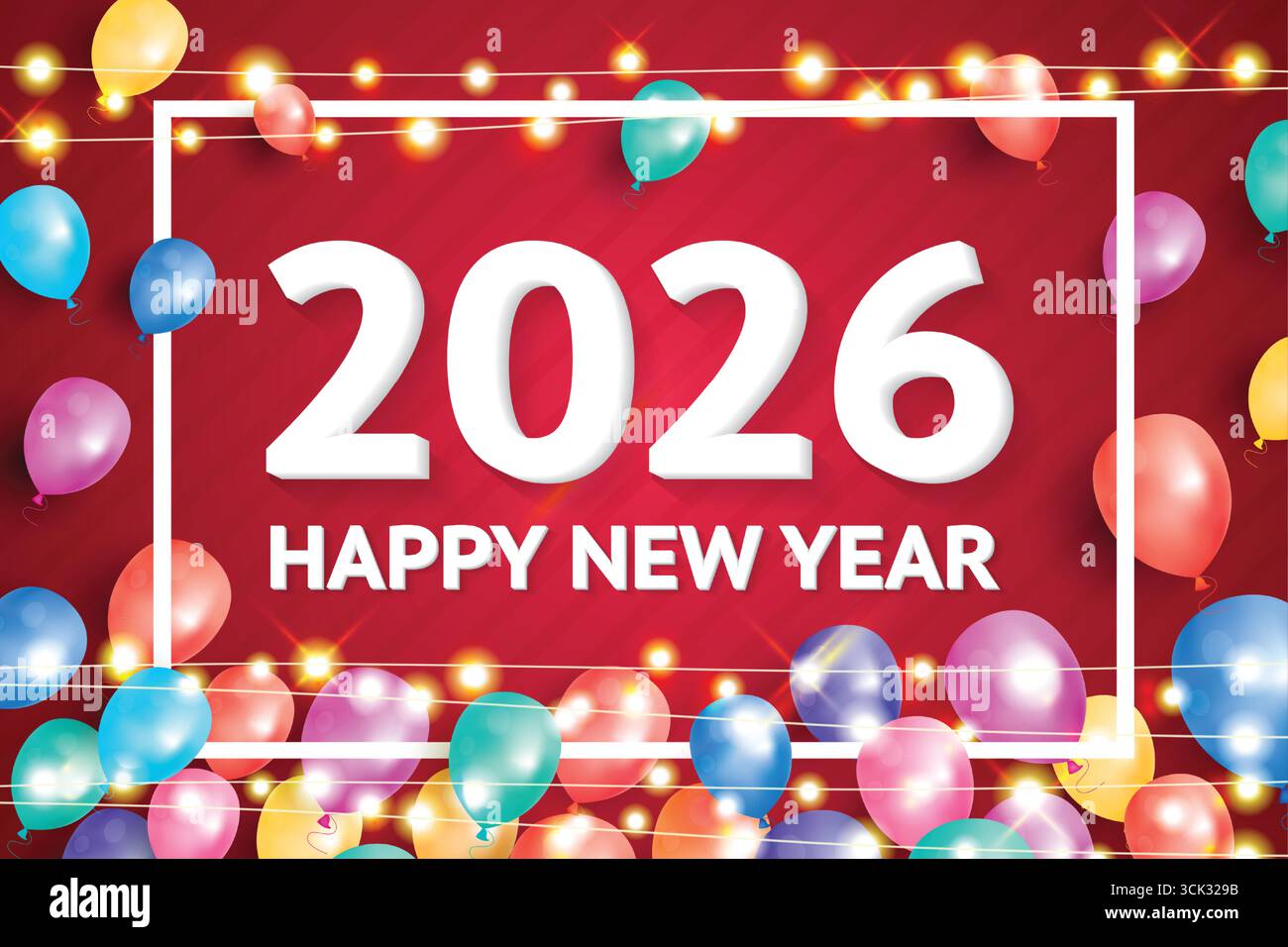 2026 new year neon hi-res stock photography and images - Alamy