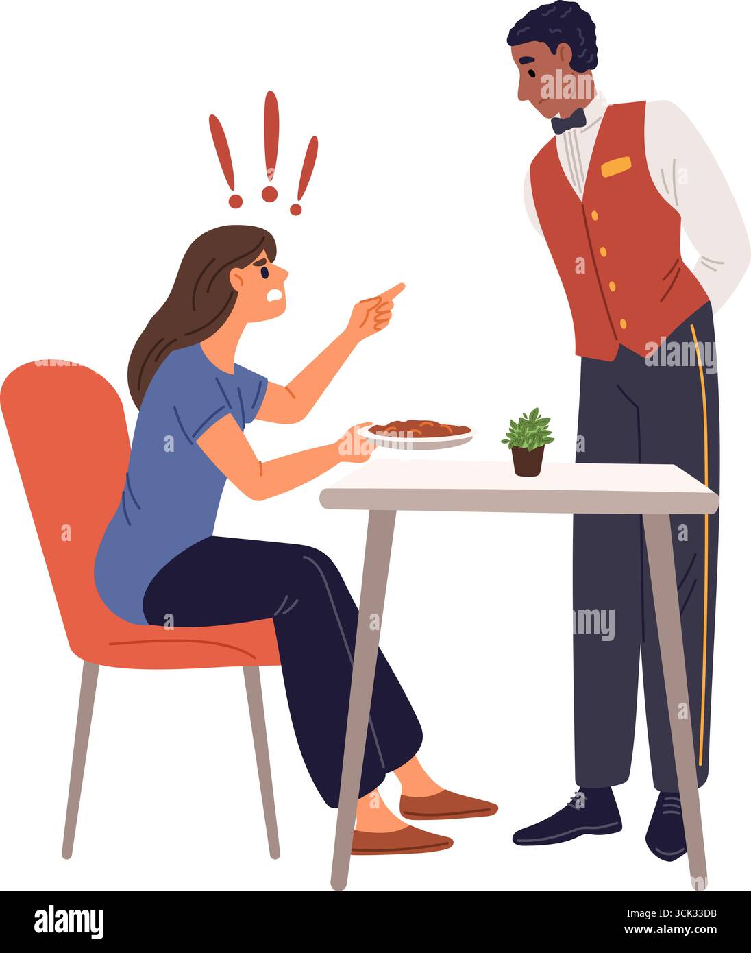 Waiter bad Cut Out Stock Images & Pictures - Alamy