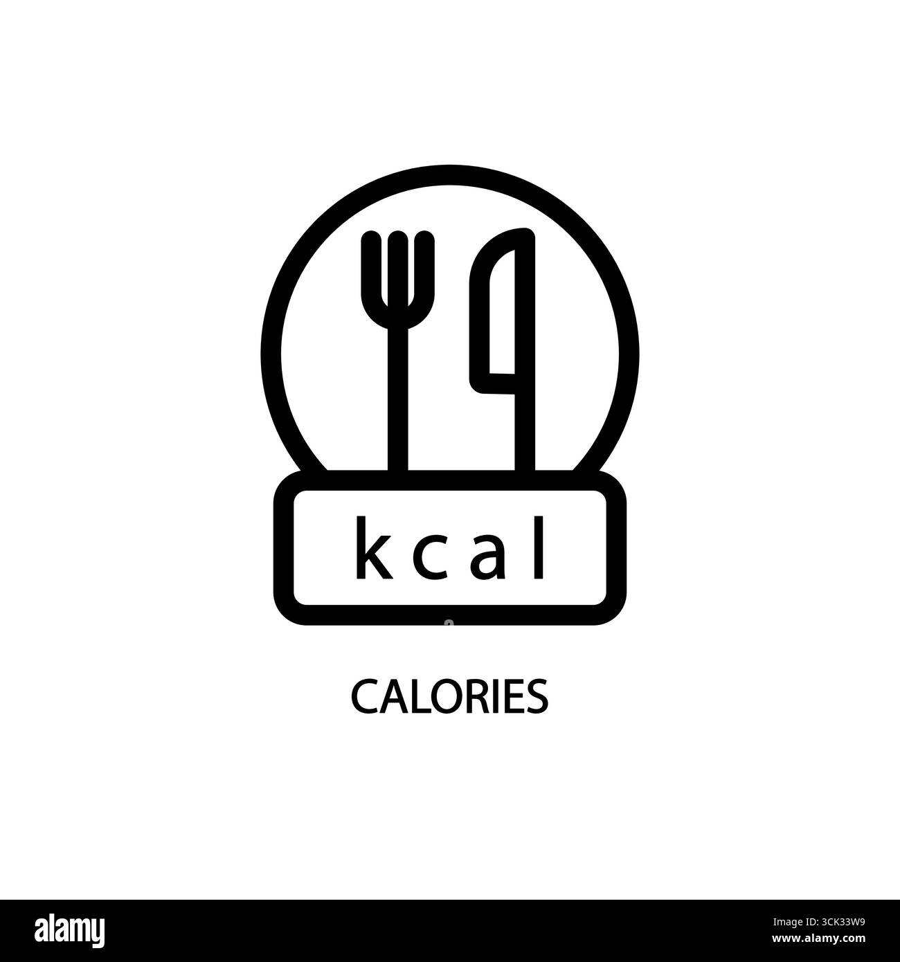 Calorie nutrition value high Stock Vector Images - Alamy