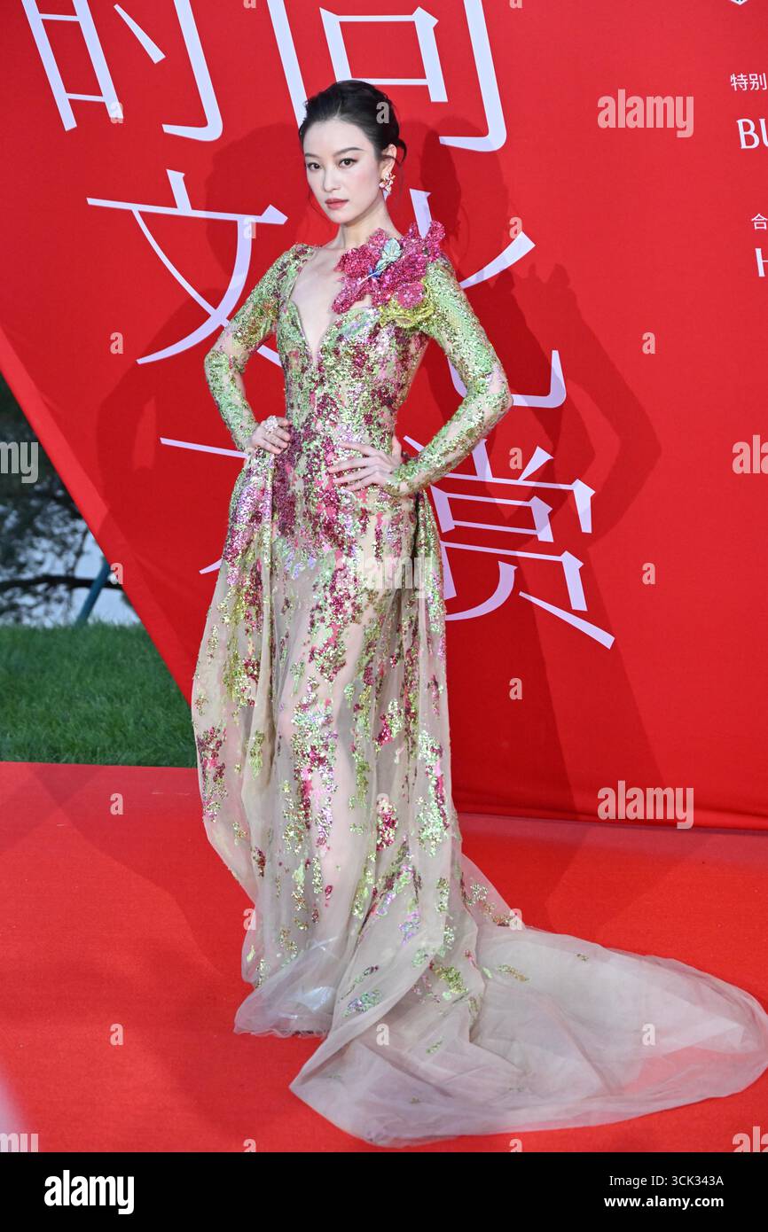 Chinese actress Ni Ni attends an activity in Beijing, China, 8 ...