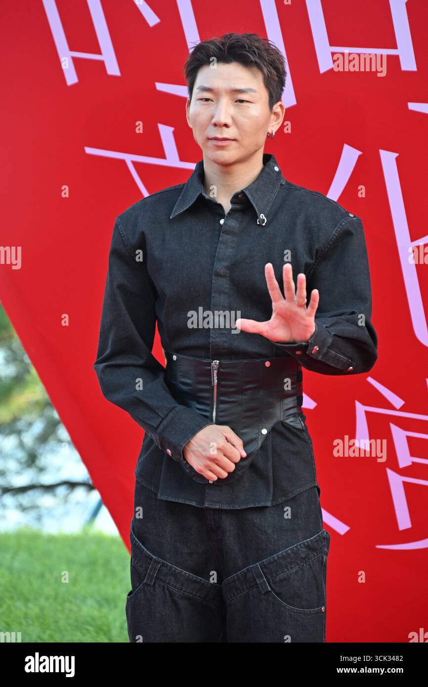 Chinese actor Alan Aruna attends an activity in Beijing, China, 8 ...