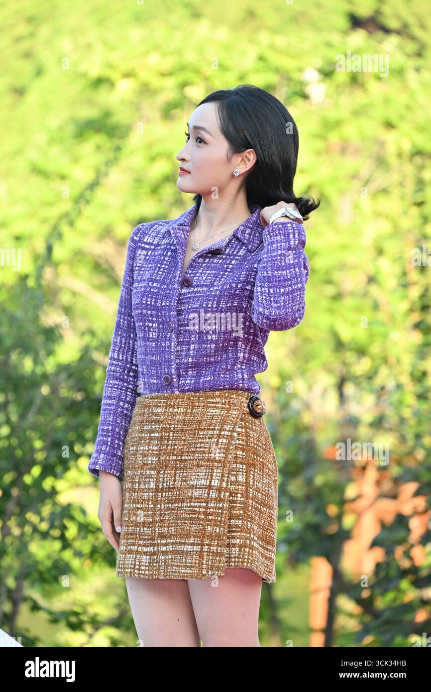 Chinese actress Bai Sha attends an activity in Beijing, China, 8 ...