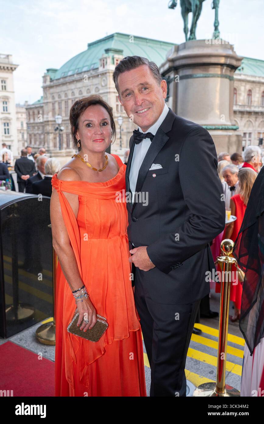 Fundraising dinner at the Albertina Vienna, Austria, on 9 September ...