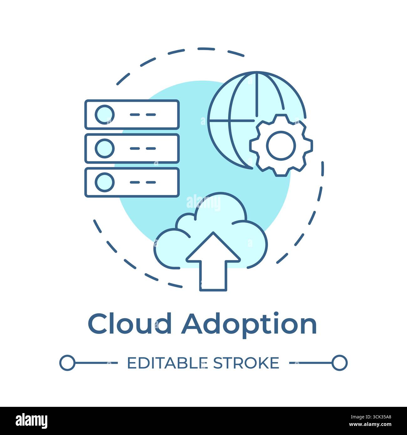 Cloud adoption Stock Vector Images - Alamy