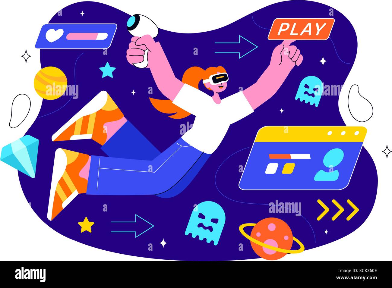 Vr metaverse Stock Vector Images - Alamy