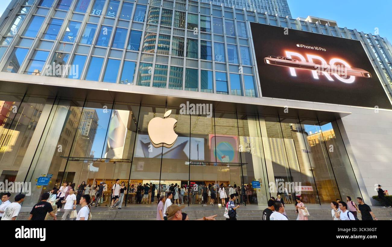 SHANGHAI, CHINA - SEPTEMBER 9, 2025 - Large screen advertisement for ...