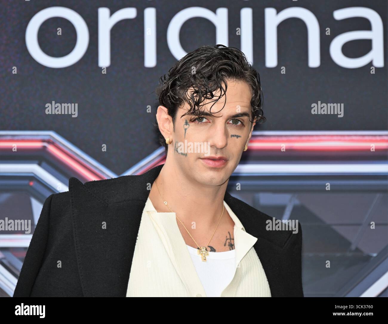 Milan, Italy X Factor 2025 host and jury. In the photo: Achille Lauro ...