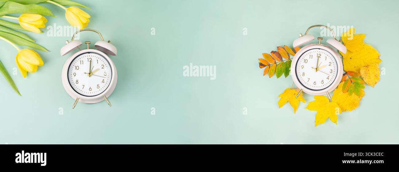 Winter time changeover, end of daylight saving time in autumn, alarm ...
