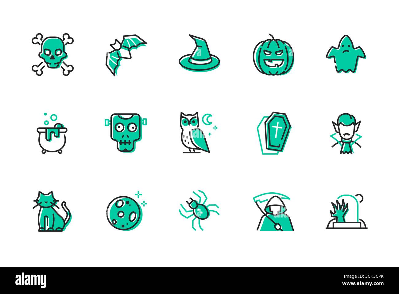 October background traditional symbols Stock Vector Images - Alamy