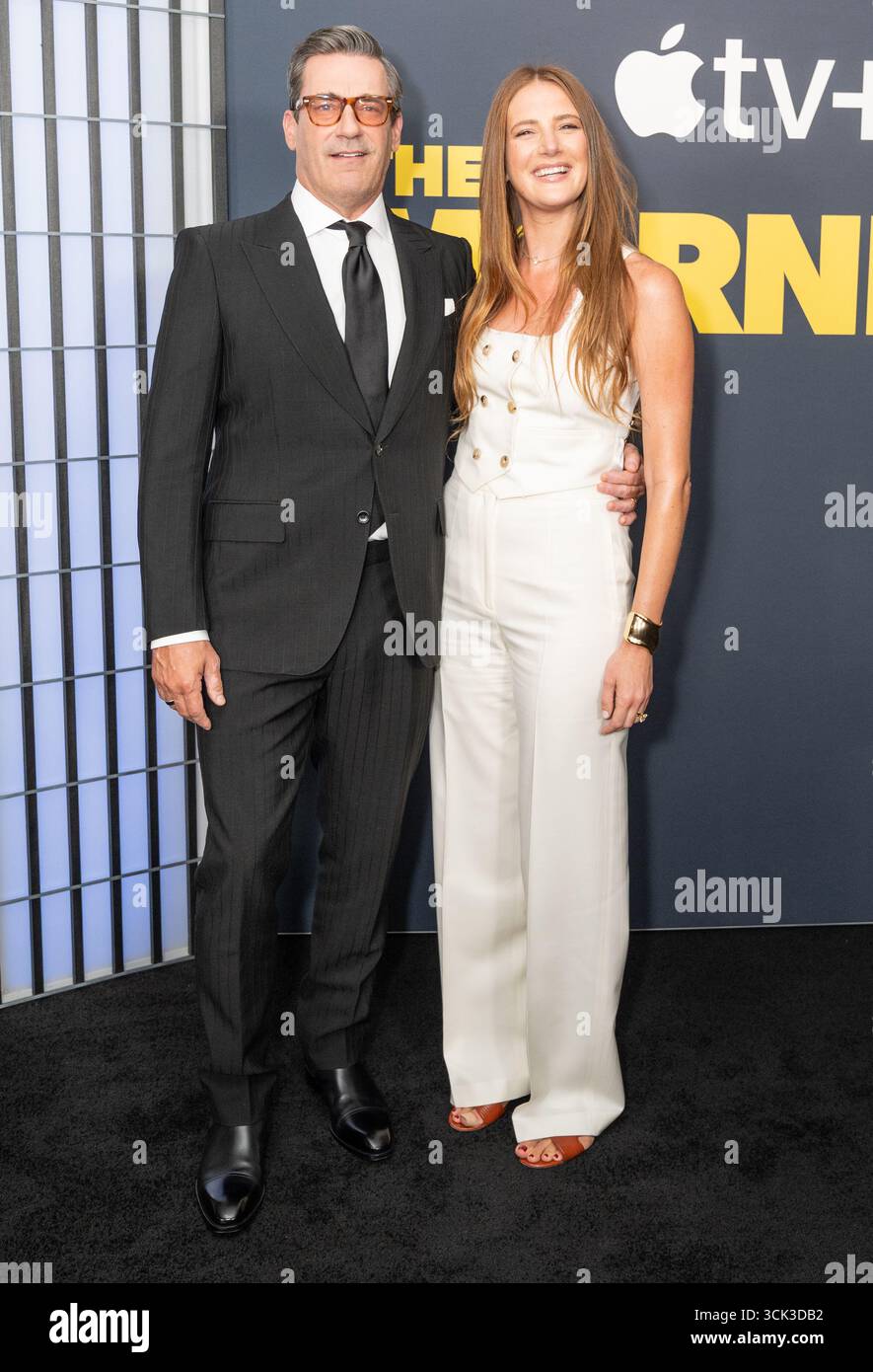 Jon Hamm and Anna Osceola attend Apple TV+ 'The Morning Show' Season 4 ...