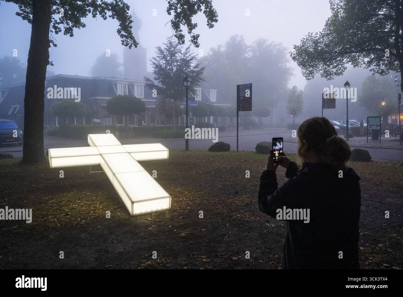 DWINGELOO - The characteristic white cross of the musical spectacle The ...
