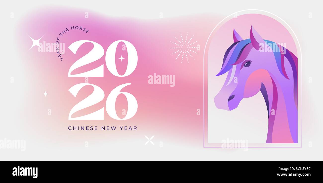 Oriental new year 2026 Stock Vector Images - Alamy