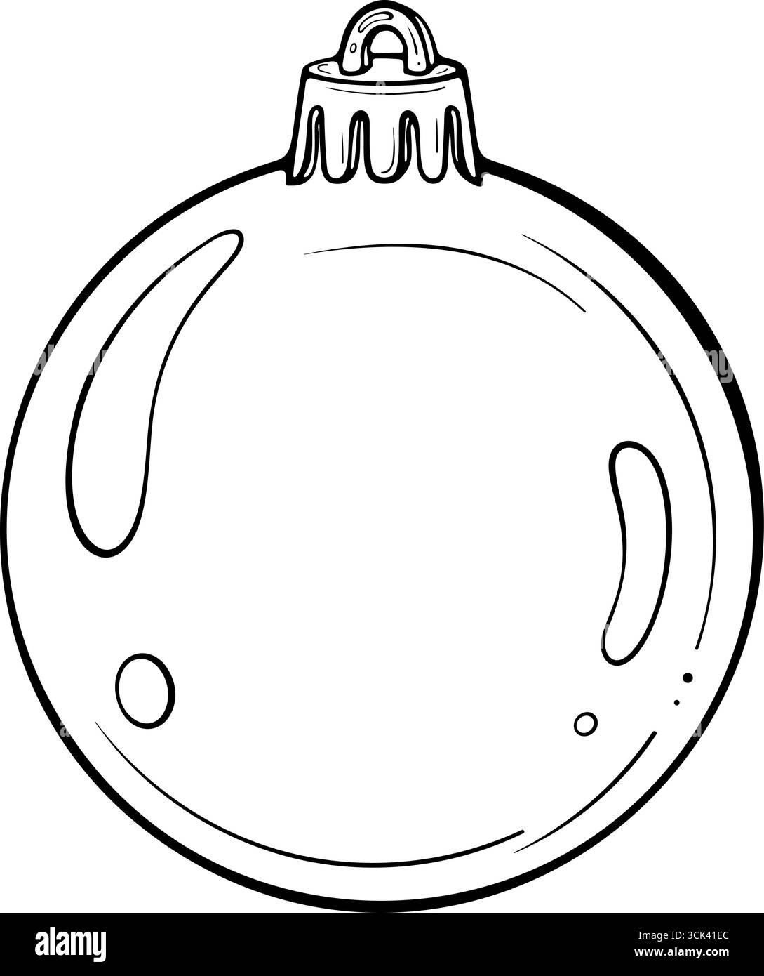 Simple coloring christmas tree hi-res stock photography and images - Alamy