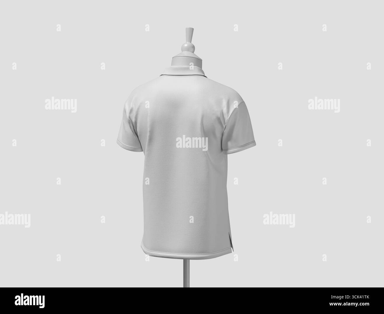 Polo Shirt Mockup on Mannequin Back View Stock Photo - Alamy