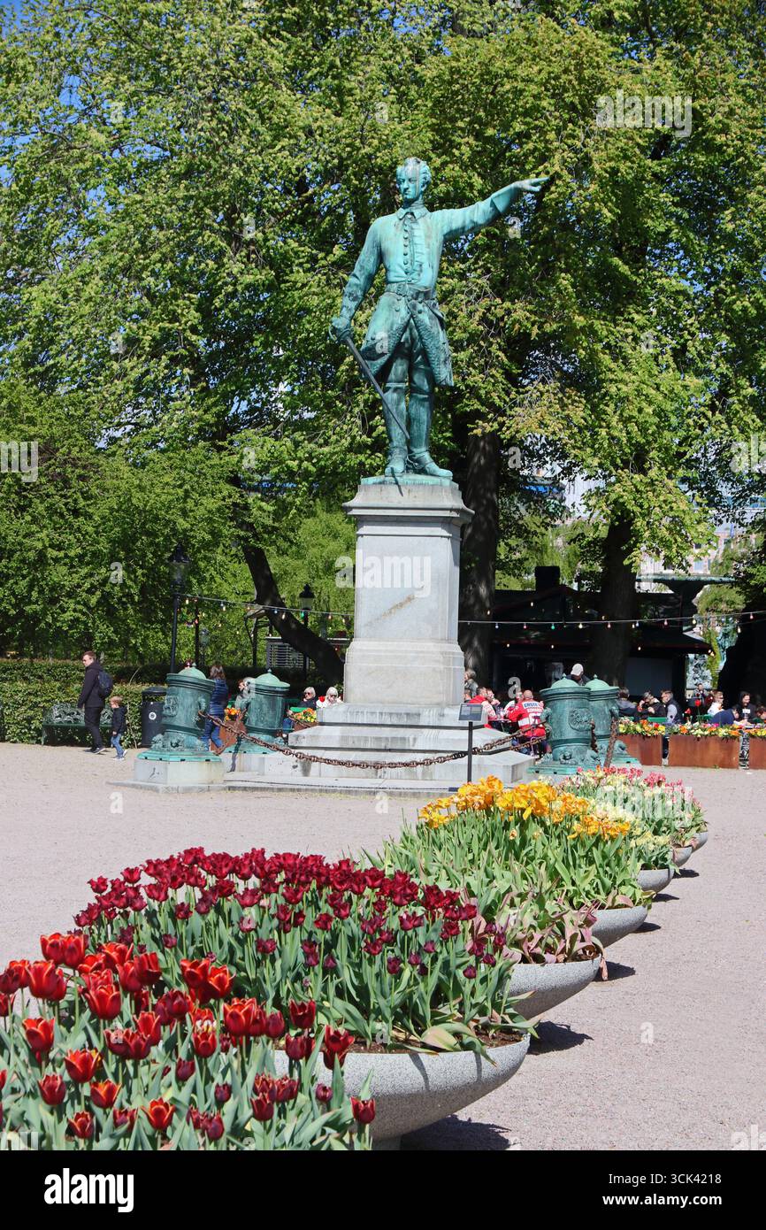 Statue of King Charles XII in Kungstradgarden, King's Garden, Stockholm ...