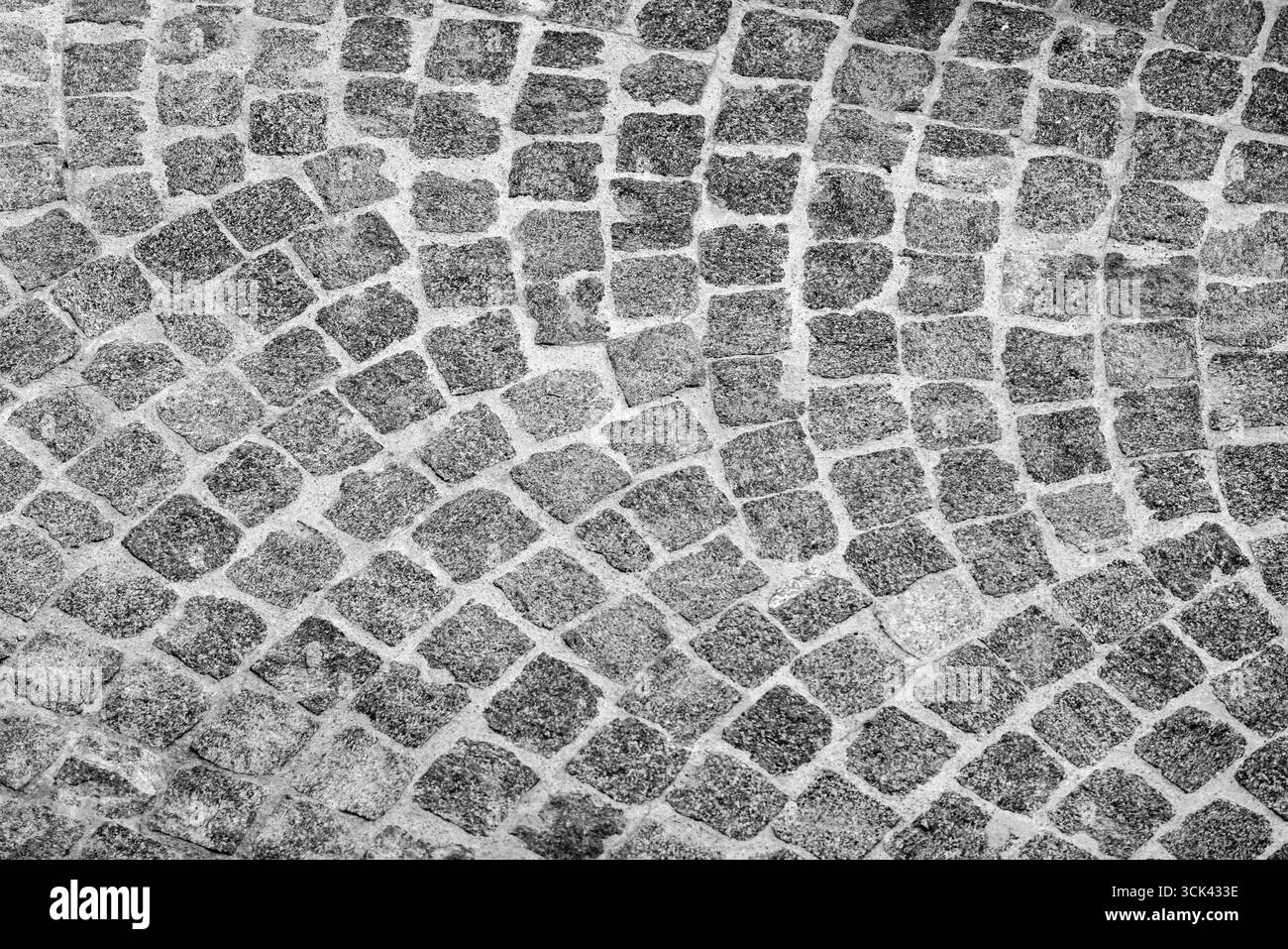 Historic cobblestone pathway stone Black and White Stock Photos ...