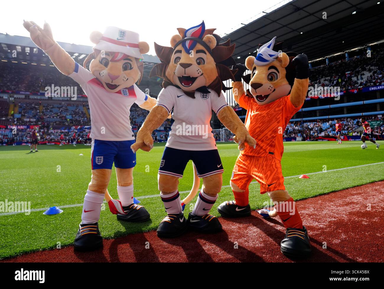 England mascots Mane, Rory and Paws during the 2026 FIFA World Cup ...