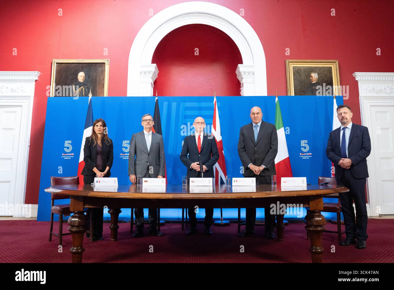 (left to right) France's Director General for International Relations ...