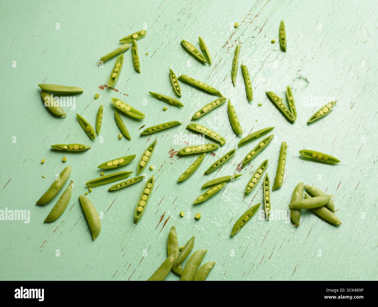 Fresh green pea pods being hi-res stock photography and images - Alamy