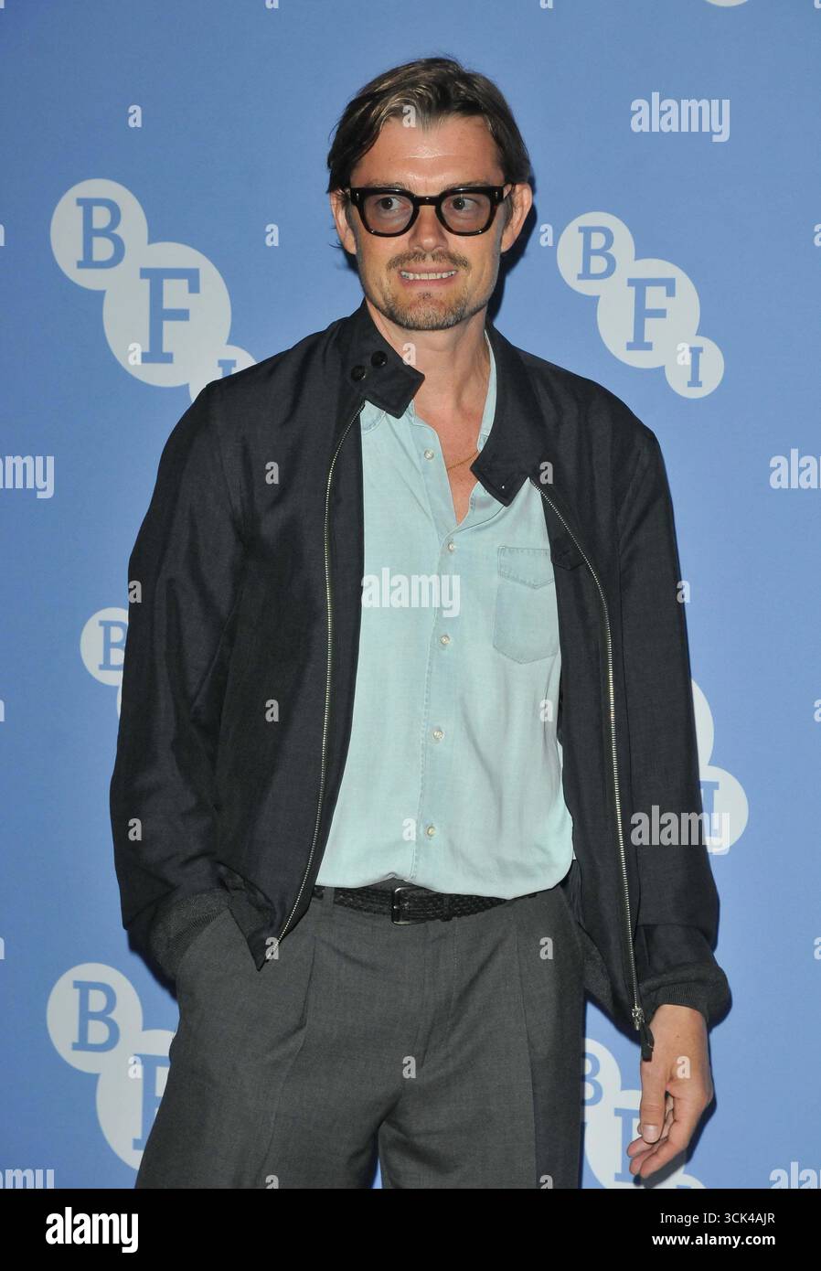 Sam Riley at the "Islands" UK film premiere & photocall, BFI Southbank ...