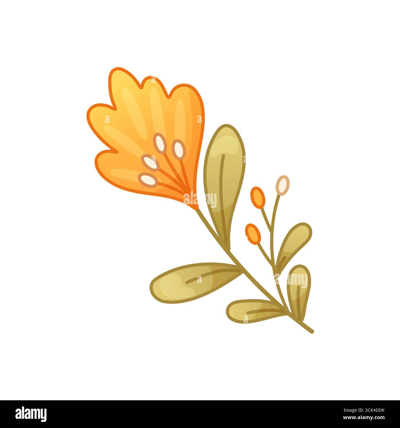 Simple stylized flower Stock Vector Images - Alamy