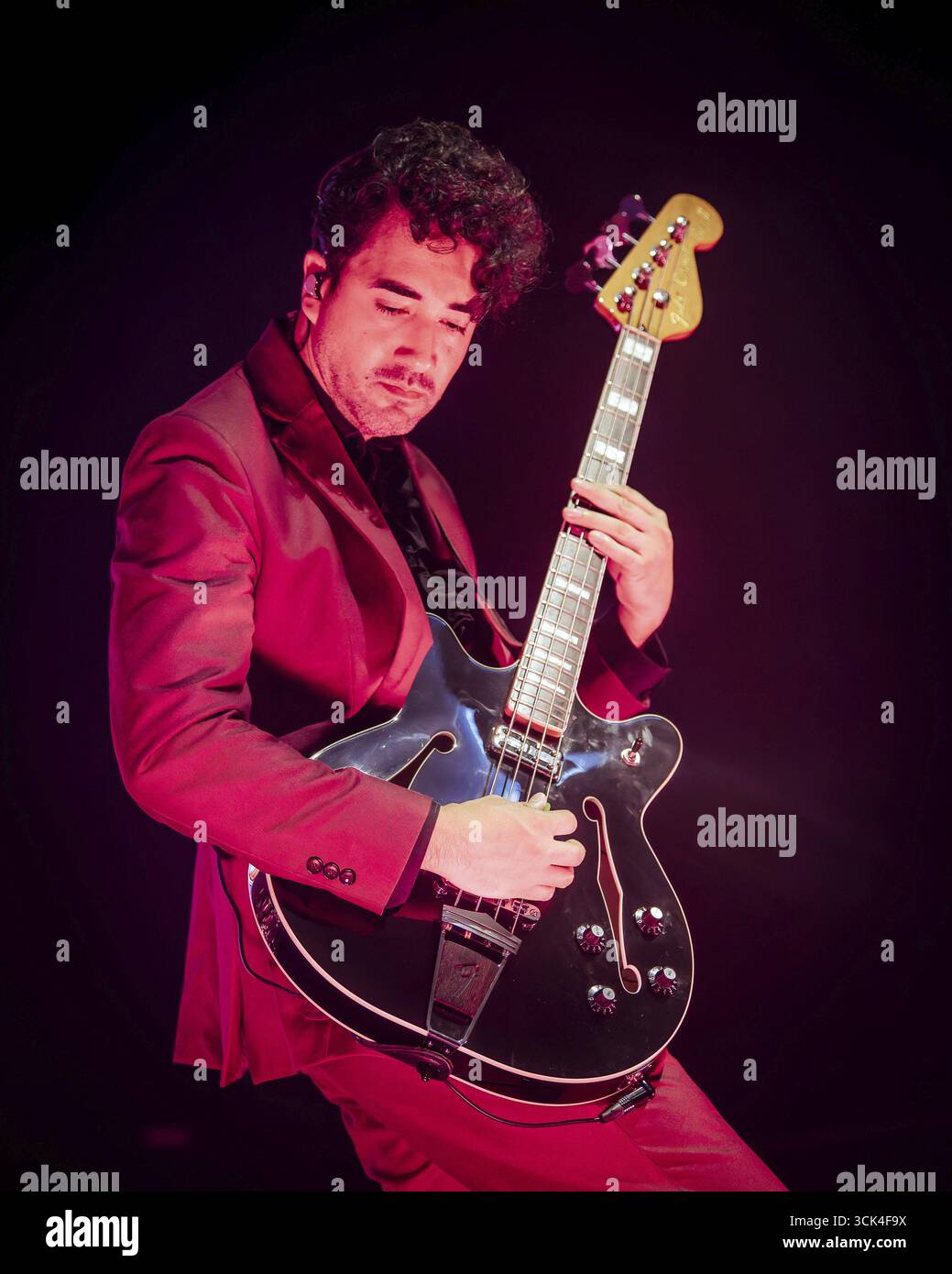 Miguel Briseno, bassist of Lord Huron live at the Tempodrom Berlin on ...