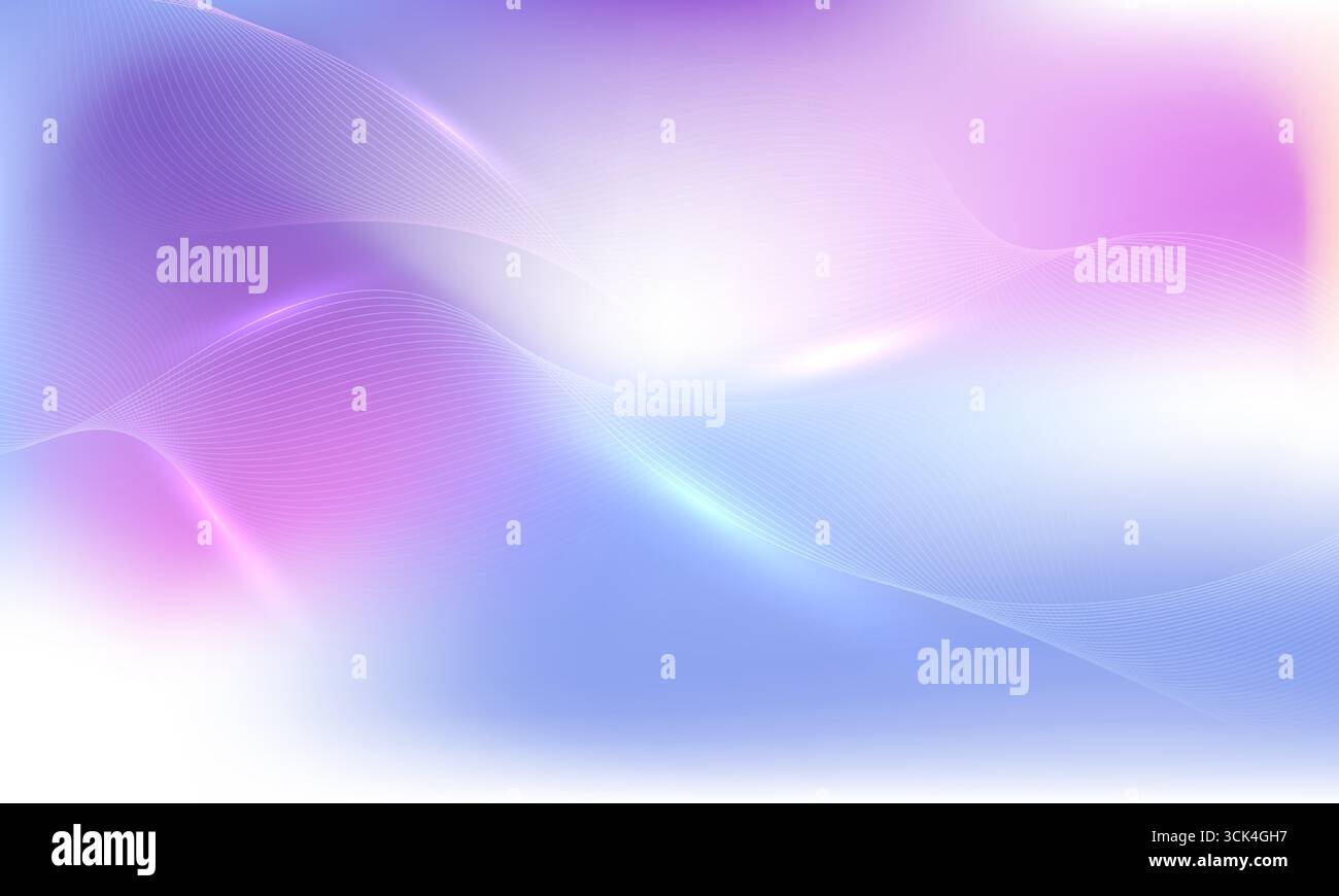 Glowing pink blue wave line Stock Vector Images - Alamy