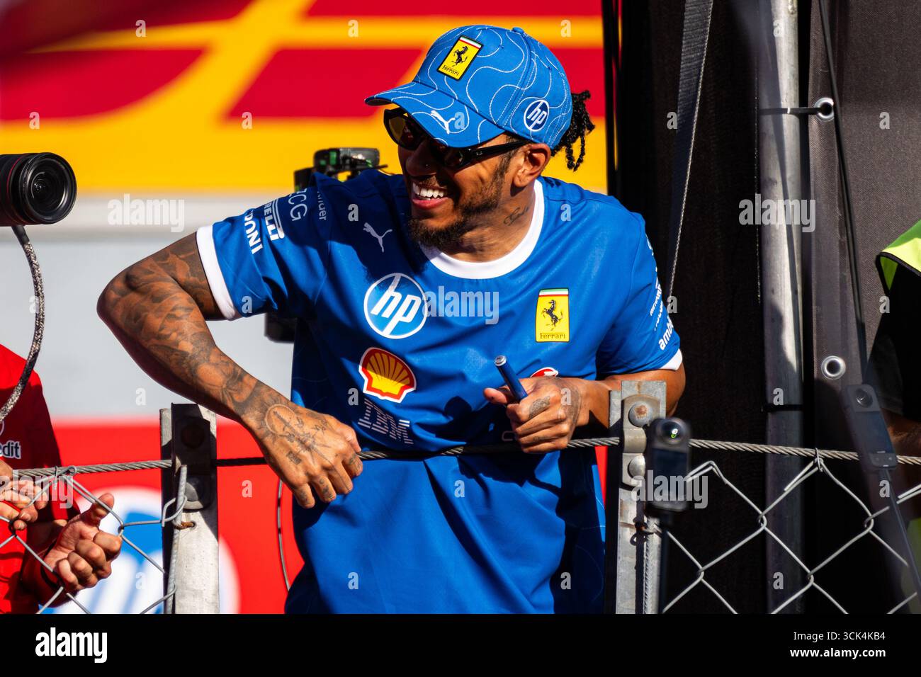 Podium at the Italian Grand Prix Monza 2025 Temple of Speed Stock Photo ...