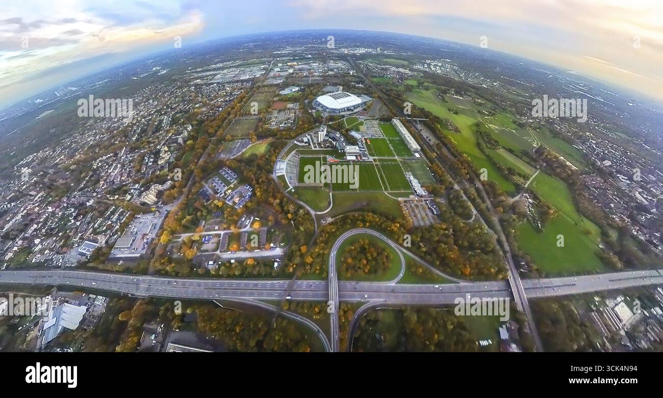 Aerial view, Bundesliga stadium Veltins-Arena of FC Schalke 04, also ...