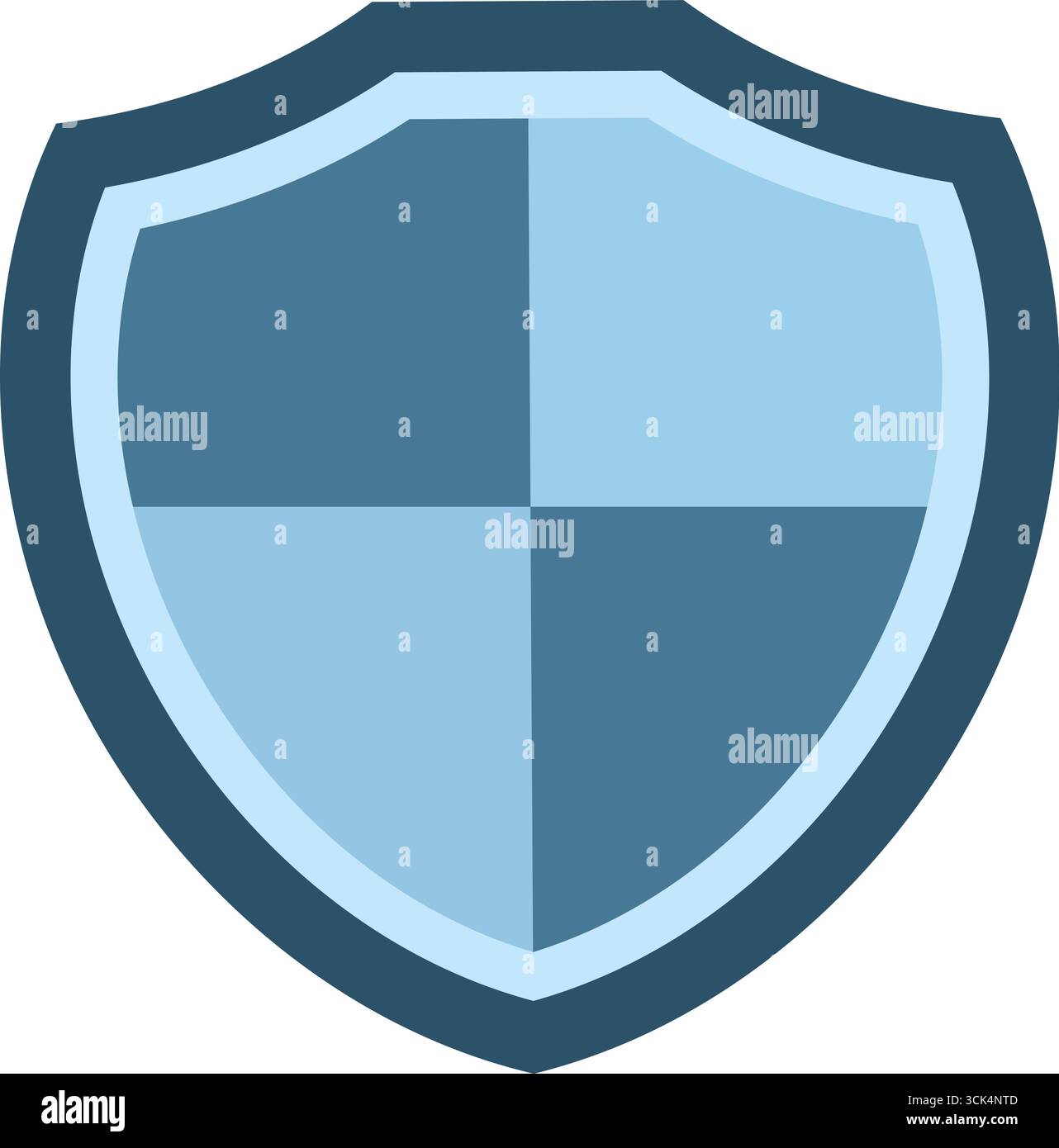 Cartoon Prince Knight Shield Weapon. Vector Illustration Flat Design ...