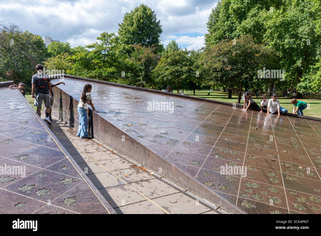 The Canada Memorial, a water feature in Green Park, London, England, UK ...