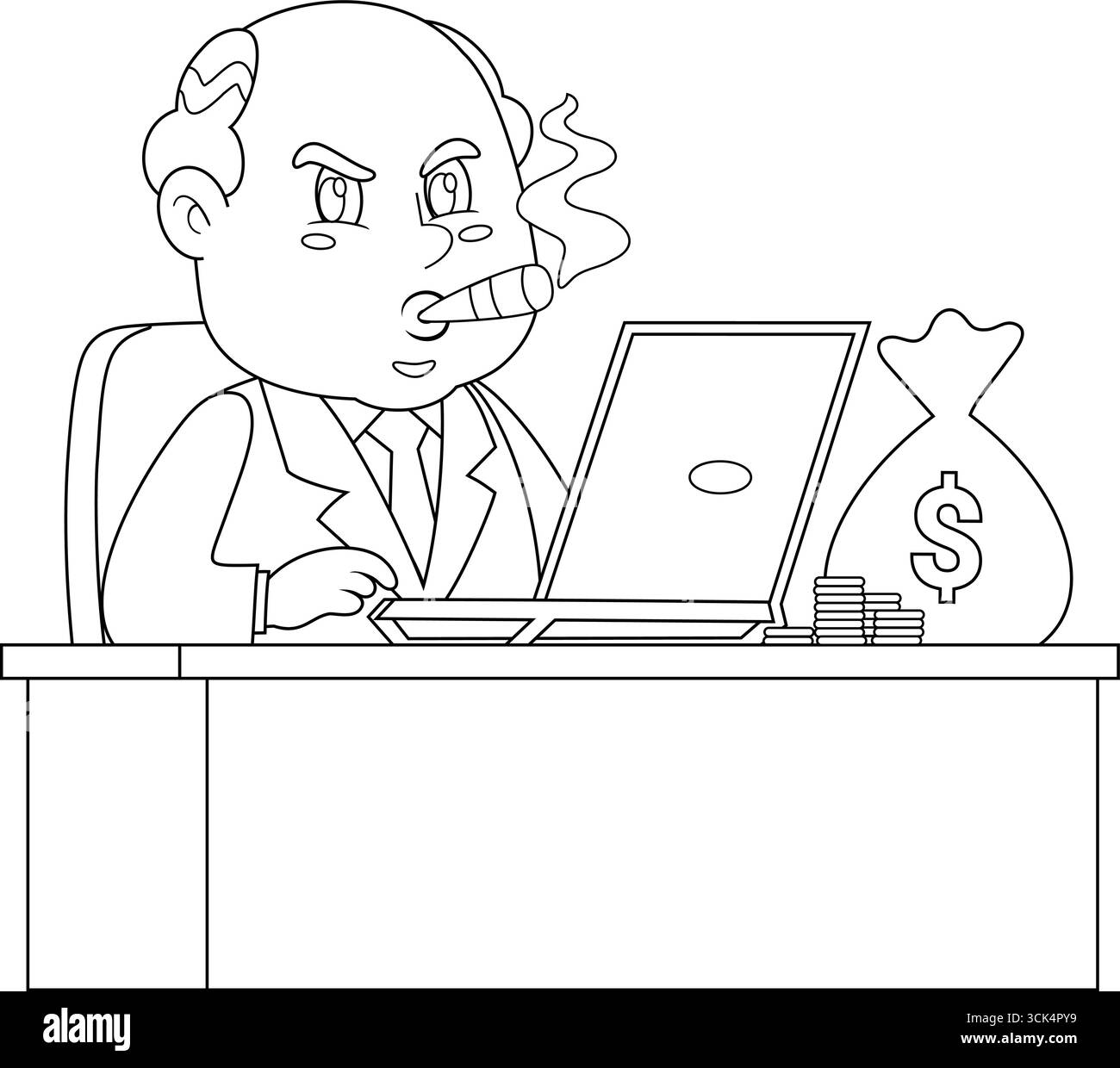 Bag on desk Black and White Stock Photos & Images - Alamy